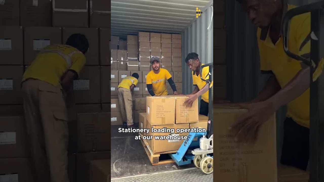 Logistics Service in #UAE - Loading Stationaries From Client