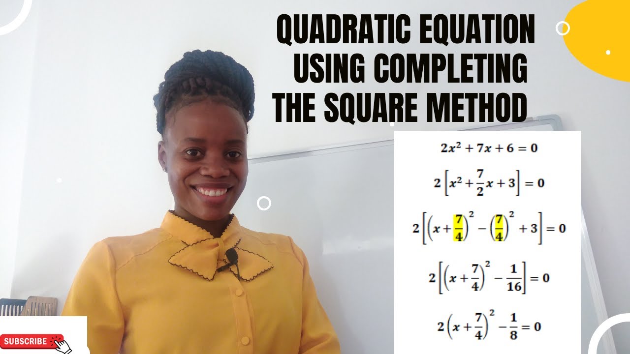SOLVING QUADRATIC EQUATIONS USING COMPLETING THE SQUARE METHOD|  #GCSEMATH