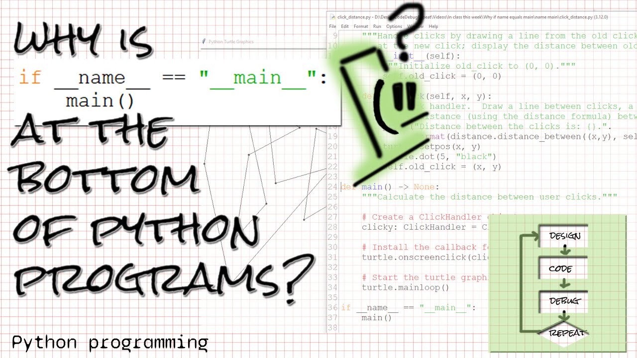 Why do python programs have if __name__ == 