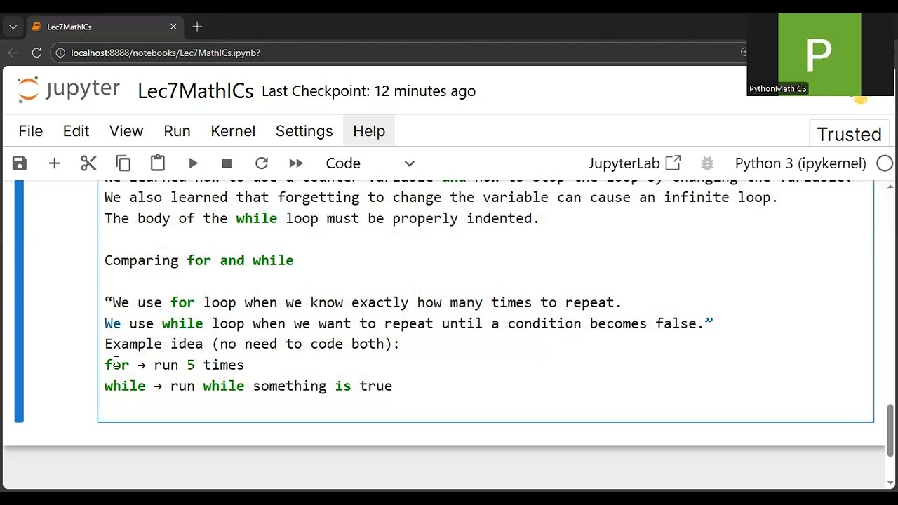 Python While Loop Explained | Repetition Using Conditions | Beginner Programming Tutorial Lecture 7