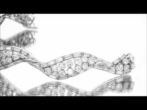 DAVID WEBB Authentic Vintage Platinum Diamond Platinum Bracelet