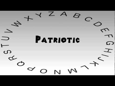 How to Say or Pronounce Patriotic