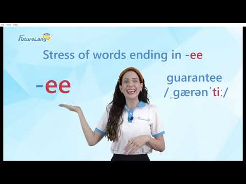 Stress of words ending in ese and ee