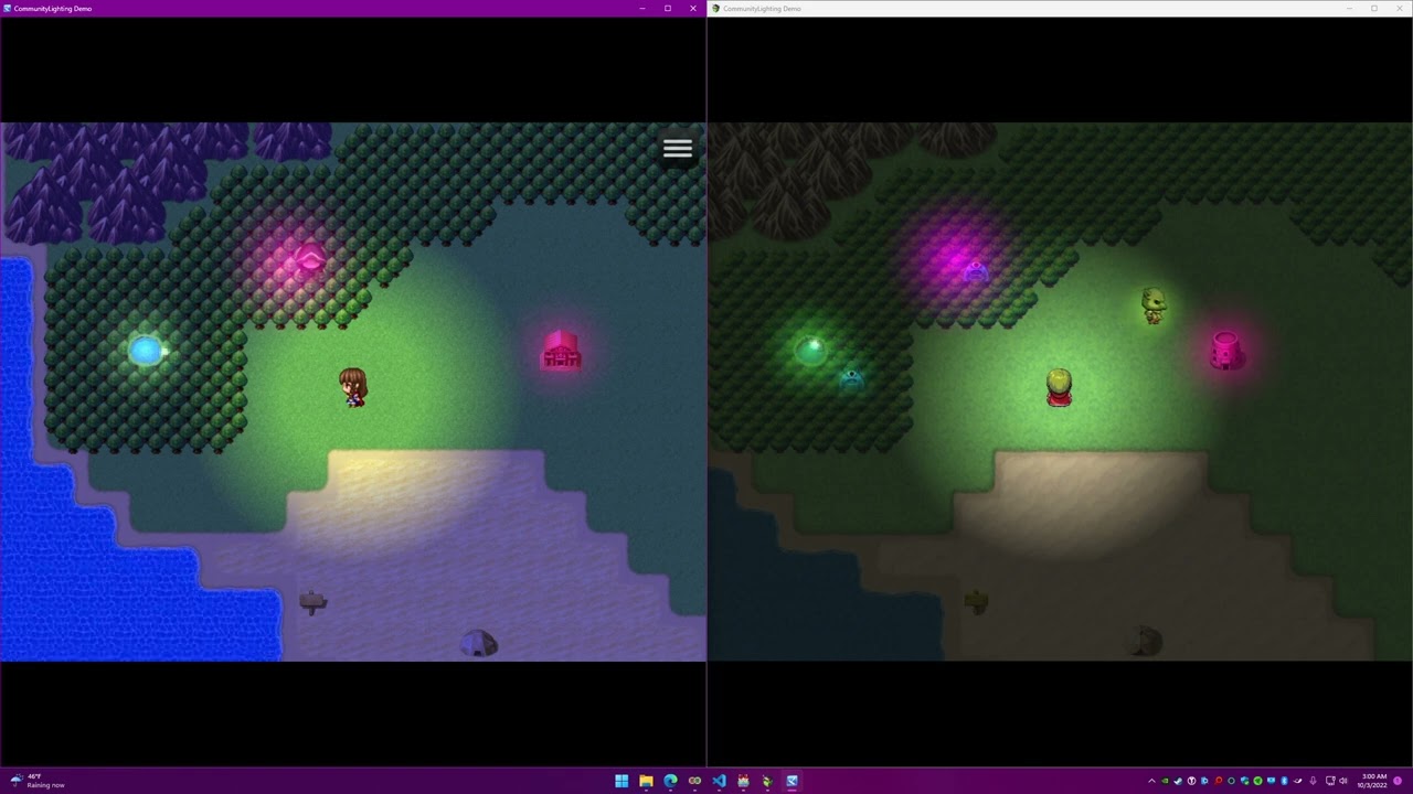 RPGMaker MZ&MV Community Lights:  transitions