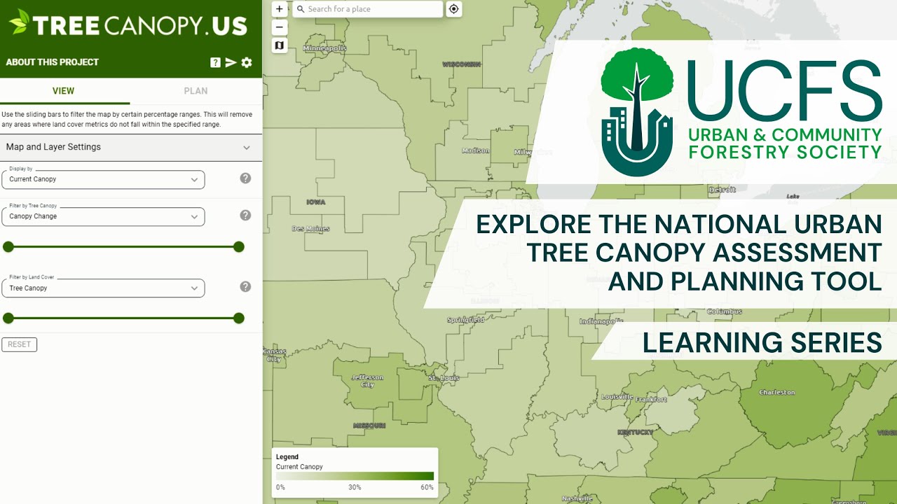 Mapping Urban Forests: Explore the National Urban Tree Canopy Assessment and Planning Tool