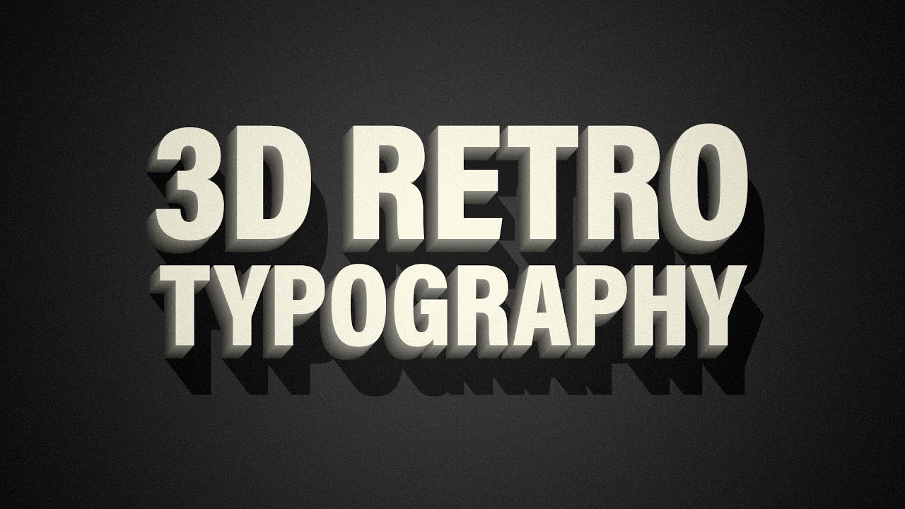 Create a 3D Retro Text Effect | Illustrator