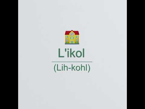 L'ikol - The Michif-French word for "school"