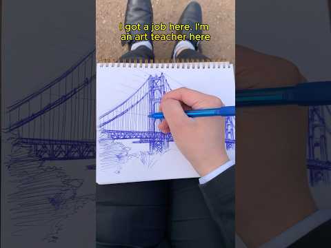 POV: Asian dude draws San Francisco (part 1 - Golden Gate Bridge)