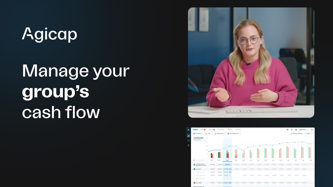 Manage your group's cash flow in Agicap