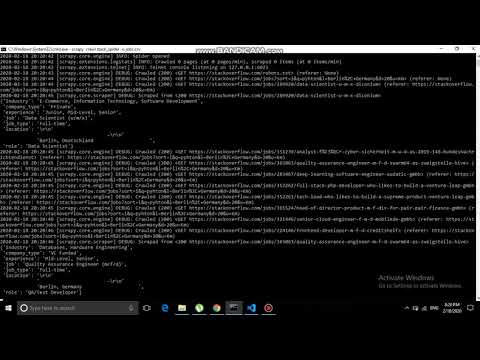 StackOverFlow Jobs Data Extraction