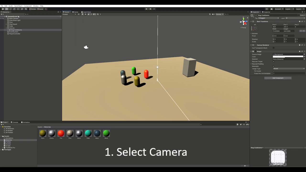 Unity: Easily set camera position