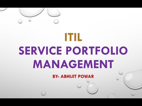 Service Portfolio Management in ITIL