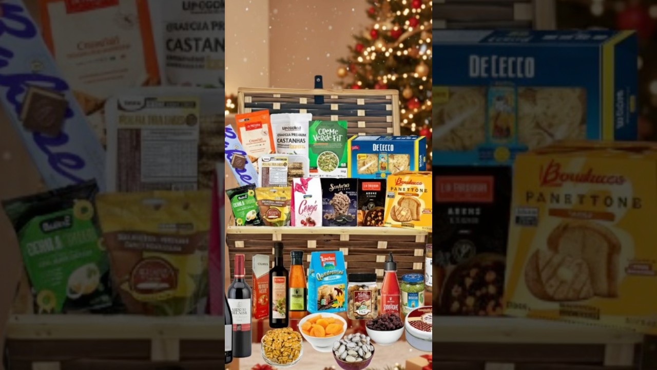 🎄Cesta de Natal Premium Milano 30 Itens FRUTTATO 2025 #cestadenatal #fruttato #natal2025 #presentes