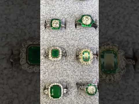 May Birthstone! 💚 #may #birthstone #emerald #emeralds #maybaby #rings #gemstone #gemstones #viral