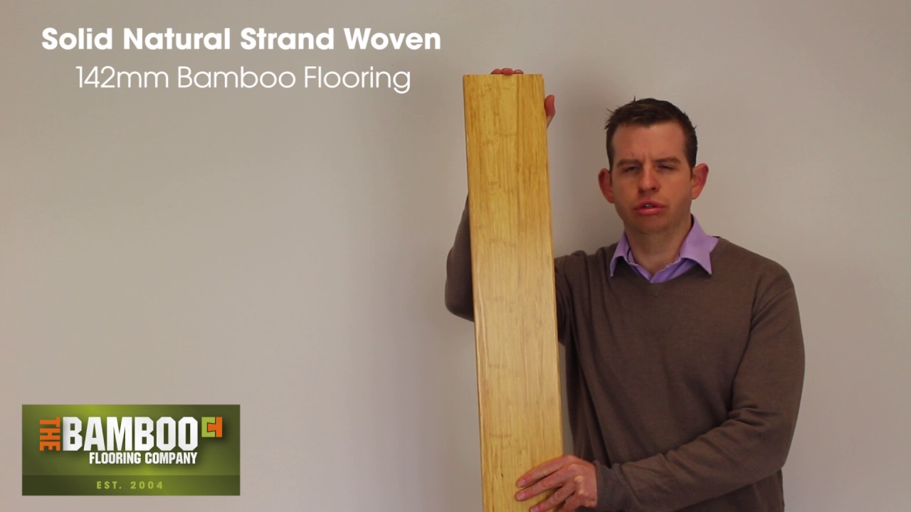 Solid Natural Strand Woven 142mm T&G Bamboo Flooring