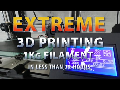 EXTREME 3D PRINTING 1Kg FILAMENT IN LESS THAN 22 HOURS on A8-PLUS at my print farm