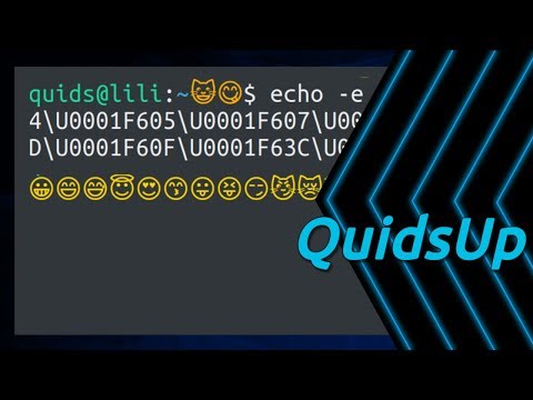 Emojis in Linux Terminal