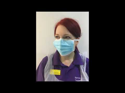 Wearing PPE when we visit