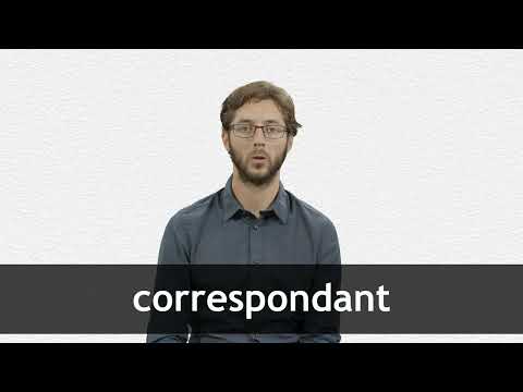 English Translation of “CORRESPONDANT” | Collins French-English Dictionary