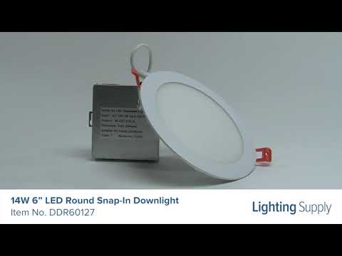 TCP 14W 6” LED Round Snap-In Downlight (DDR60127)