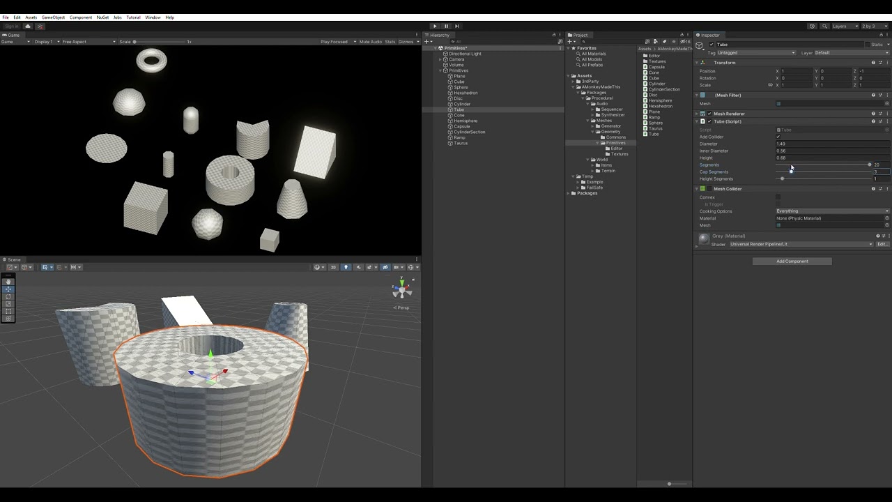 [WIP] Procedural Primitives. Update 1