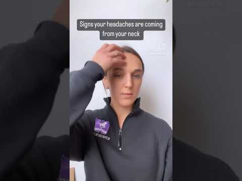 Is your headache coming from your neck?