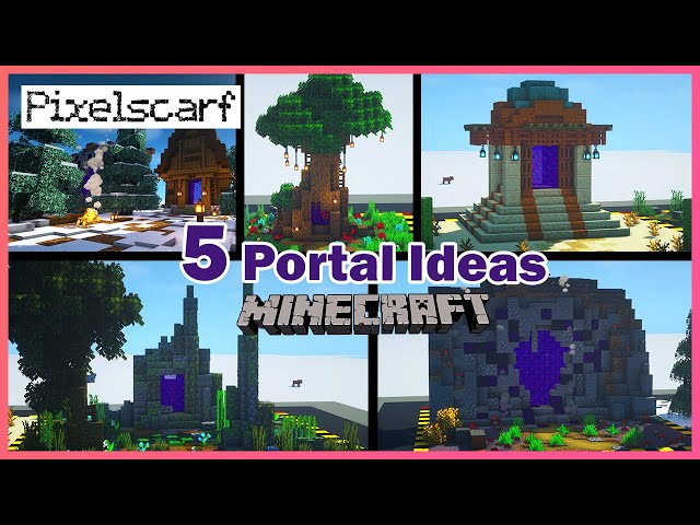 5 Biome Themed Nether Portal Designs For Your World [Download ...