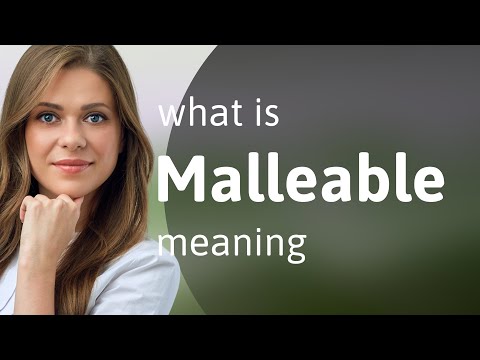 Malleable — meaning of MALLEABLE