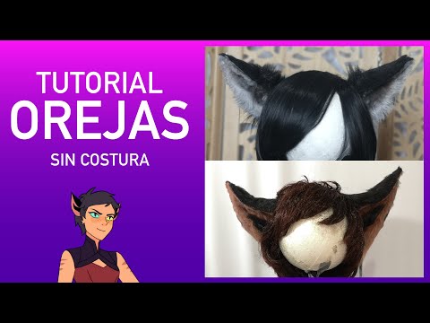 Tutorial para orejas de animal sin costura / no-sew animal ears cosplay