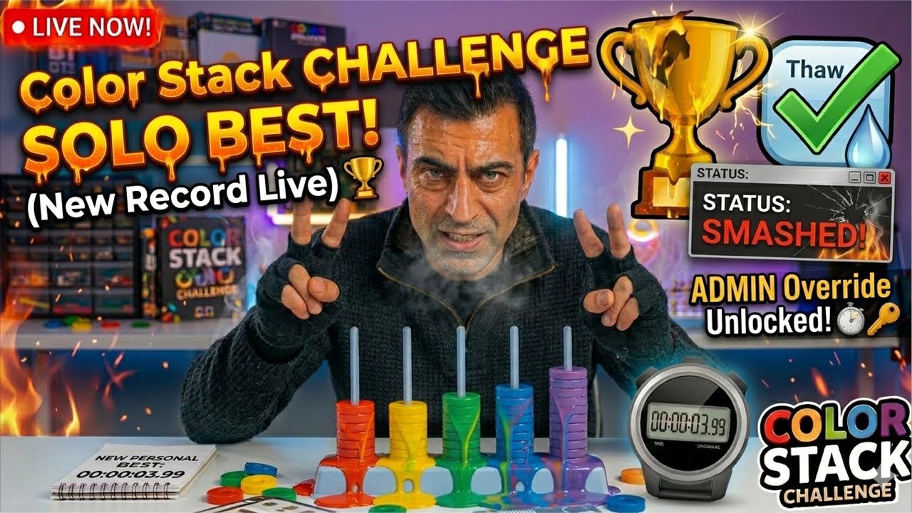 Color Stack Challenge: My ??s Game Record! (LIVE) ⏱️