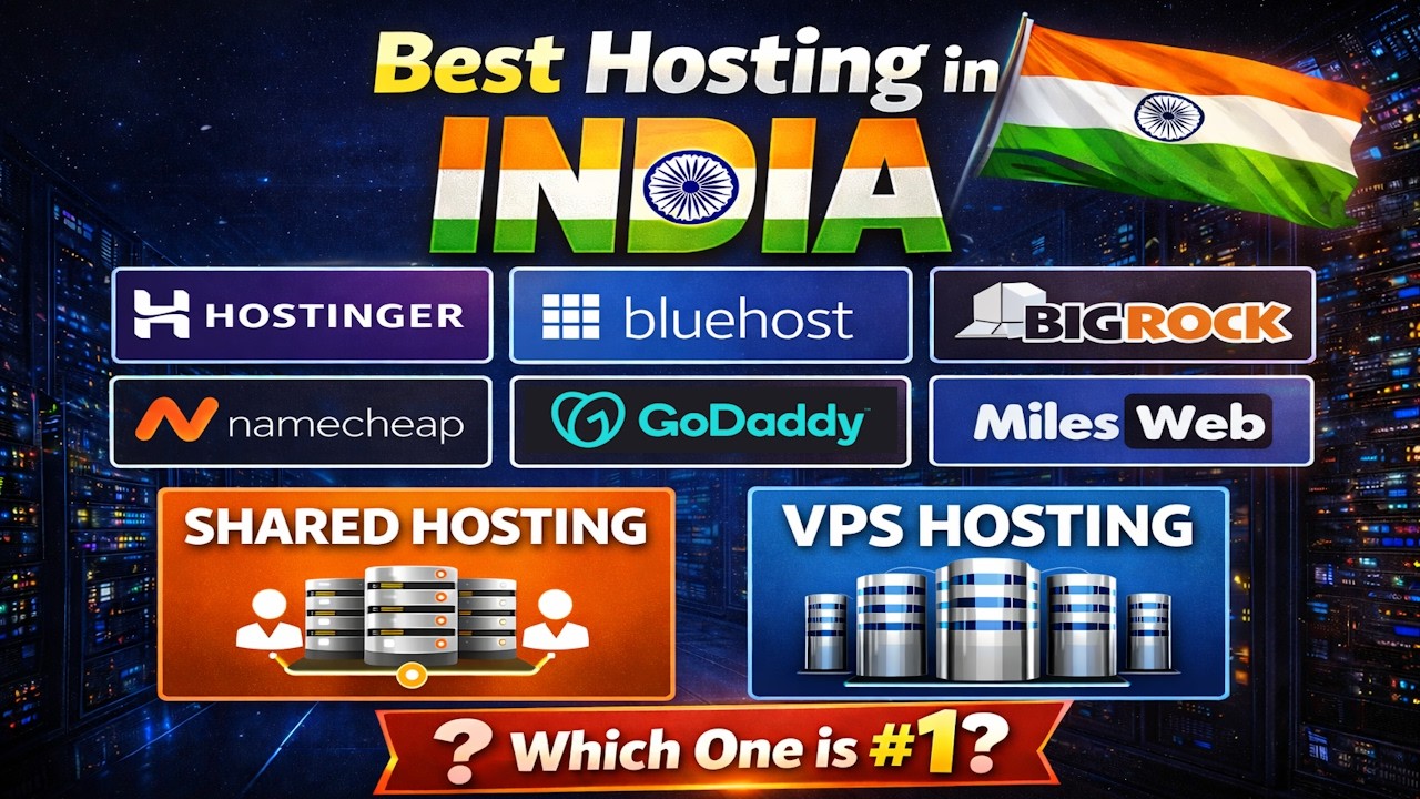 BEST Hosting in India in 2026 | Best Cheap VPS & Shared Hosting Providers🔥