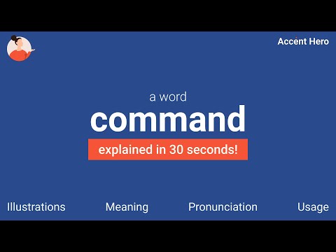 COMMAND - Meaning and Pronunciation