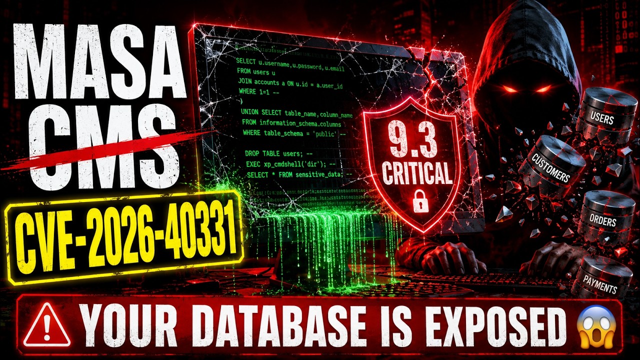 CVE-2026-40331: Critical Masa CMS SQL Injection Exploit