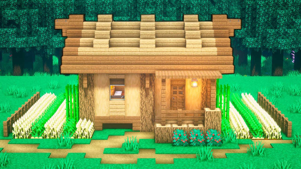 Minecraft: How to build a Wooden Starter House - Minecraft Builders