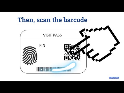 How to get Work Permit or FIN card's (rear-side) barcode scanned to collect mask at vending machine?