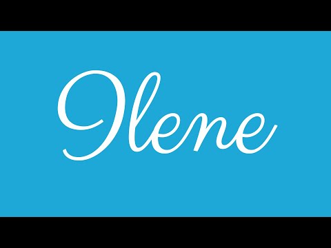 Learn how to Sign the Name Ilene Stylishly in Cursive Writing