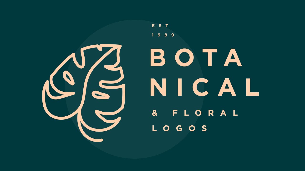 Illustrator Tutorials | How to Create Floral Logos in adobe Illustrator, stock vector, TL
