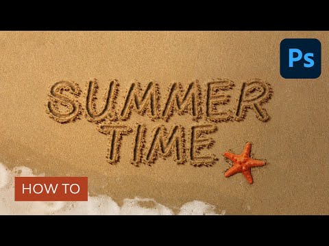 How to Write in the Sand in Adobe Photoshop
