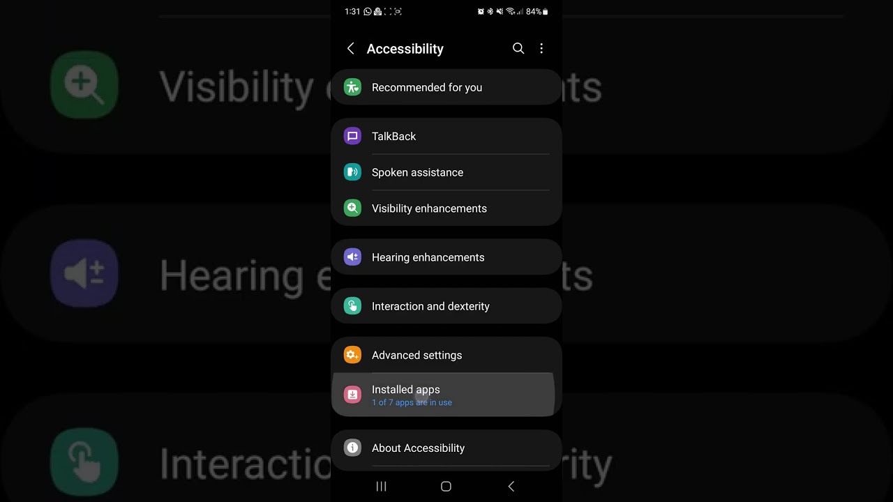 Enable the accessibility service for recording calls