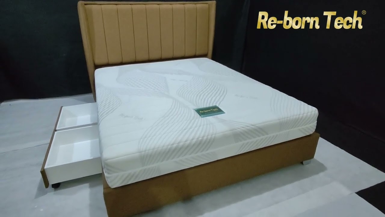 Knockdown Divan dipan 2 laci headboard tempat tidur LUXURY 906 Re-born Tech ®