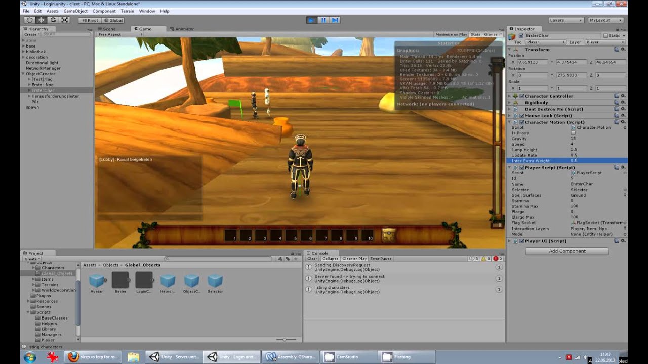 Unity Tarugo network movement interpolation extrapolation