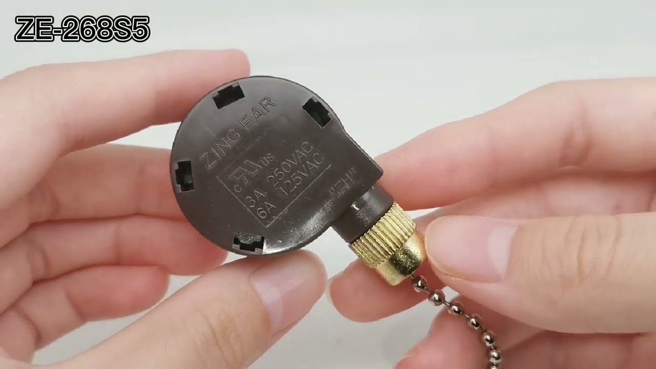 ZE 268S5 4 Speed Ceiling Fan Pull Chian Switch Display