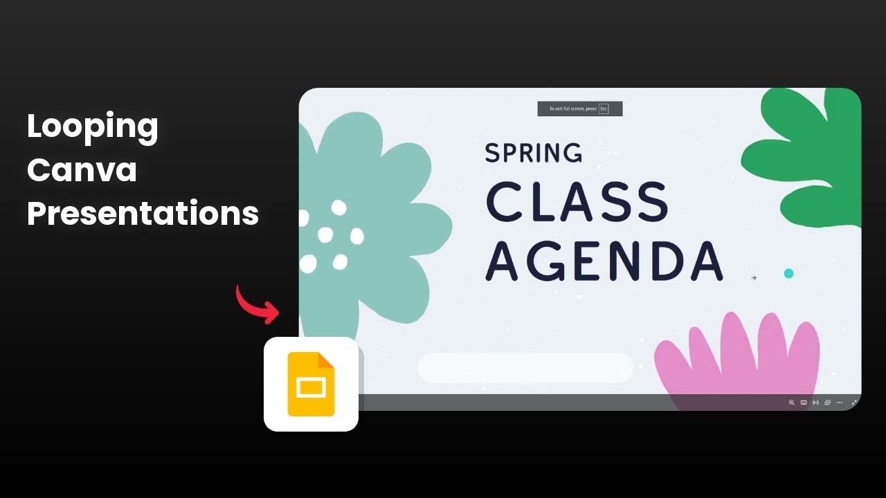 How to Loop Canva Presentation
