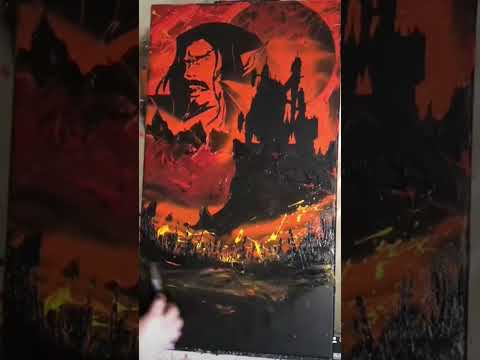 Alucard vs Dracula - Castlevania Speed Painting #shorts #castlevania #art #spraypaint
