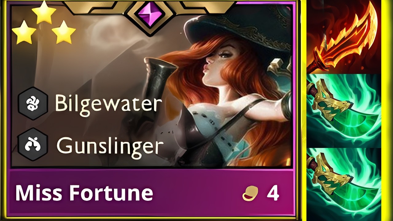 How BROKEN is Miss Fortune ⭐⭐⭐ 3 Star TOXIC BUILD | TFT SET 16
