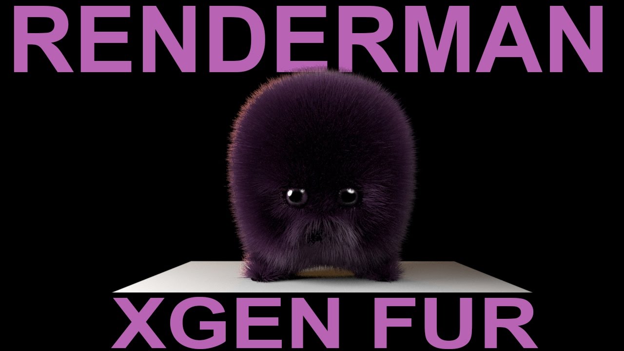 Renderman 21 Maya xGen Fur Tutorial