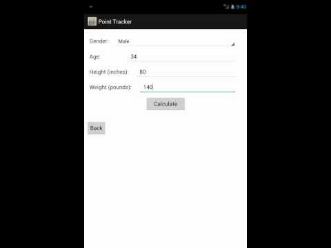 Point Tracker Android Weight Watchers Points Plus