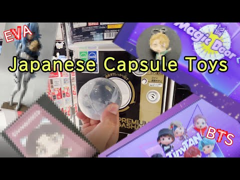 Gachapon Capsule in Japan!! BTS, ONE PIECE and more!ใ4Kใ