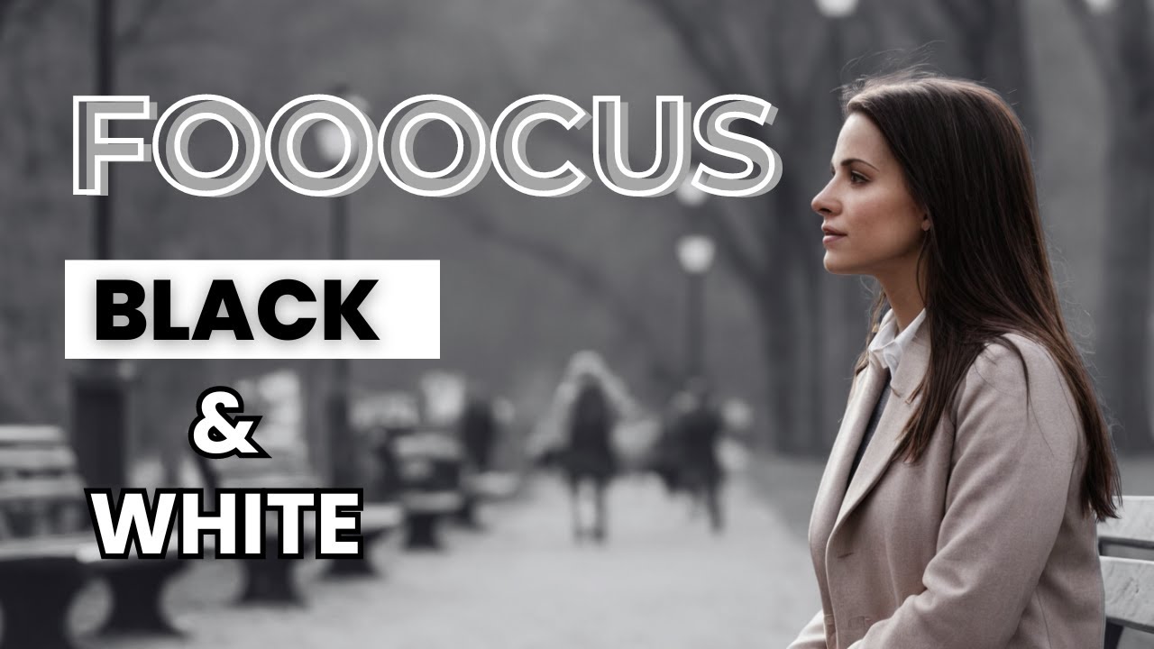 Fooocus black and white: semi-colored images - Stable Diffusion
