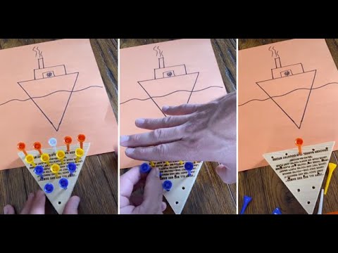 trick to beating triangle peg puzzle / @justinflom